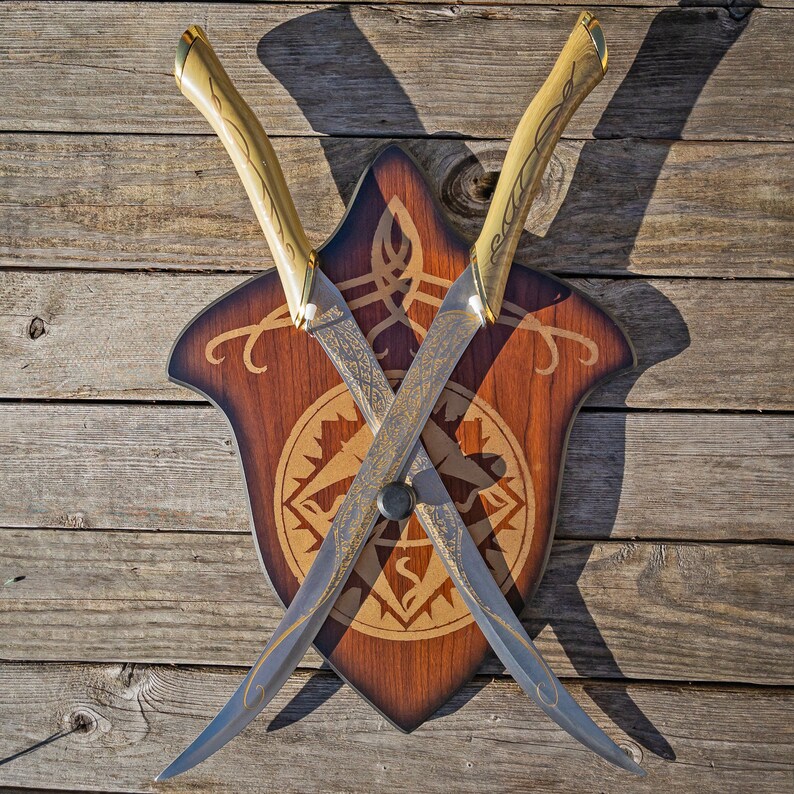 Equivalent Crown Fantasy Dual Daggers Dull Edge - Etsy