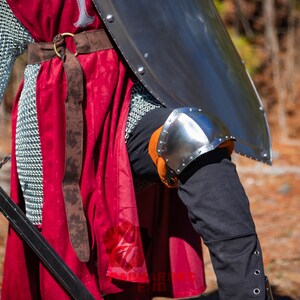 Never Kneel Medieval Knee Armor Handmade 16G Steel Versatile Universal ...