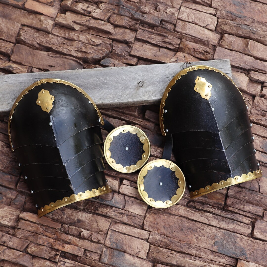 The Wicked Knight Functional Medieval Pauldrons With Rondel - Etsy