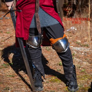 Never Kneel Medieval Knee Armor Handmade 16G Steel Versatile Universal ...