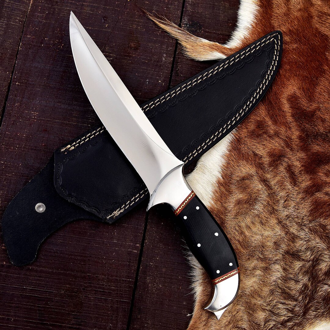 Full Tang D2 Steel Daybreak Straight Back Blade Hunting Knife Camping ...