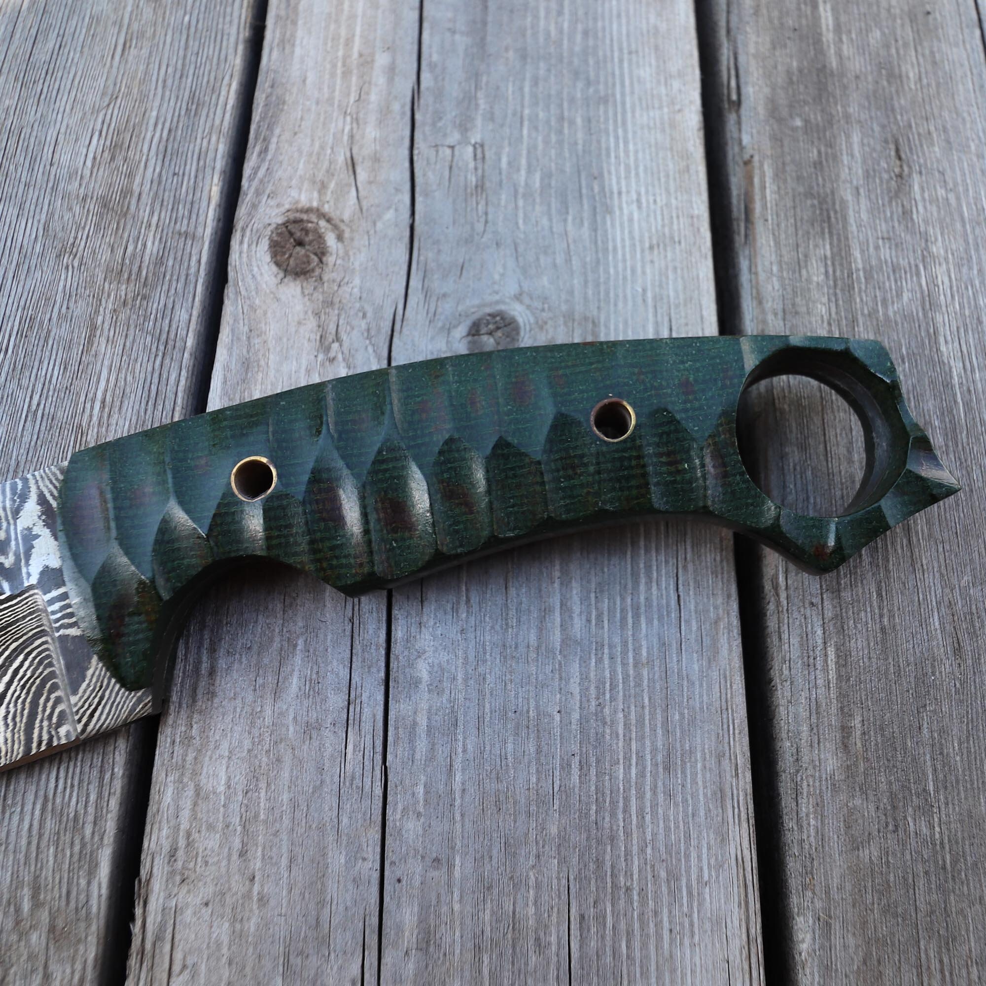 Swamp Dweller Damascus Steel Tactical Fixed Blade Hunting | Etsy