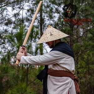 Japanese Wooden Daito Practice Sword Functional Handmade Steamed Beech ...