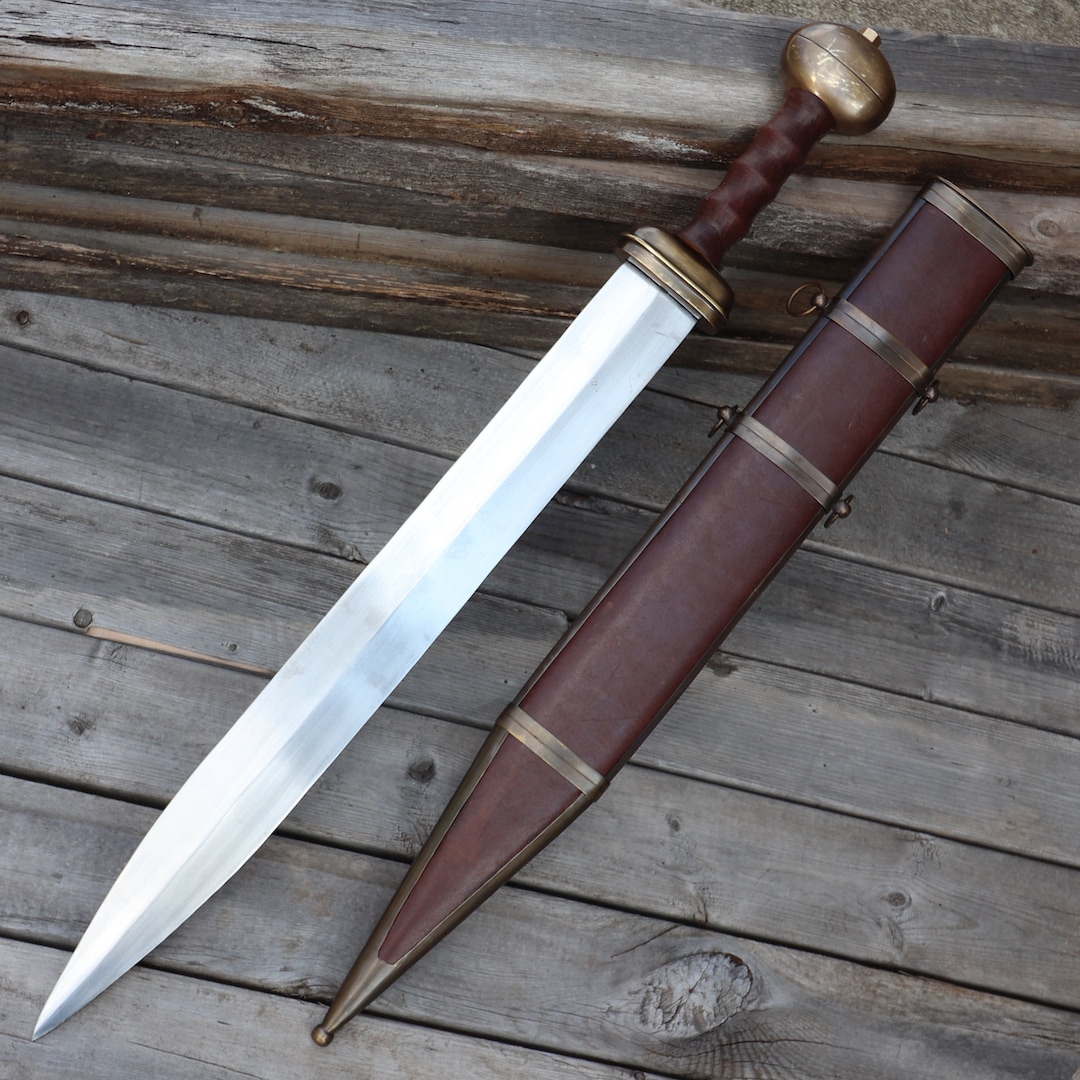 Ancient Roman Legionary Gladius Sword Hand Forged Collectible Carbon ...