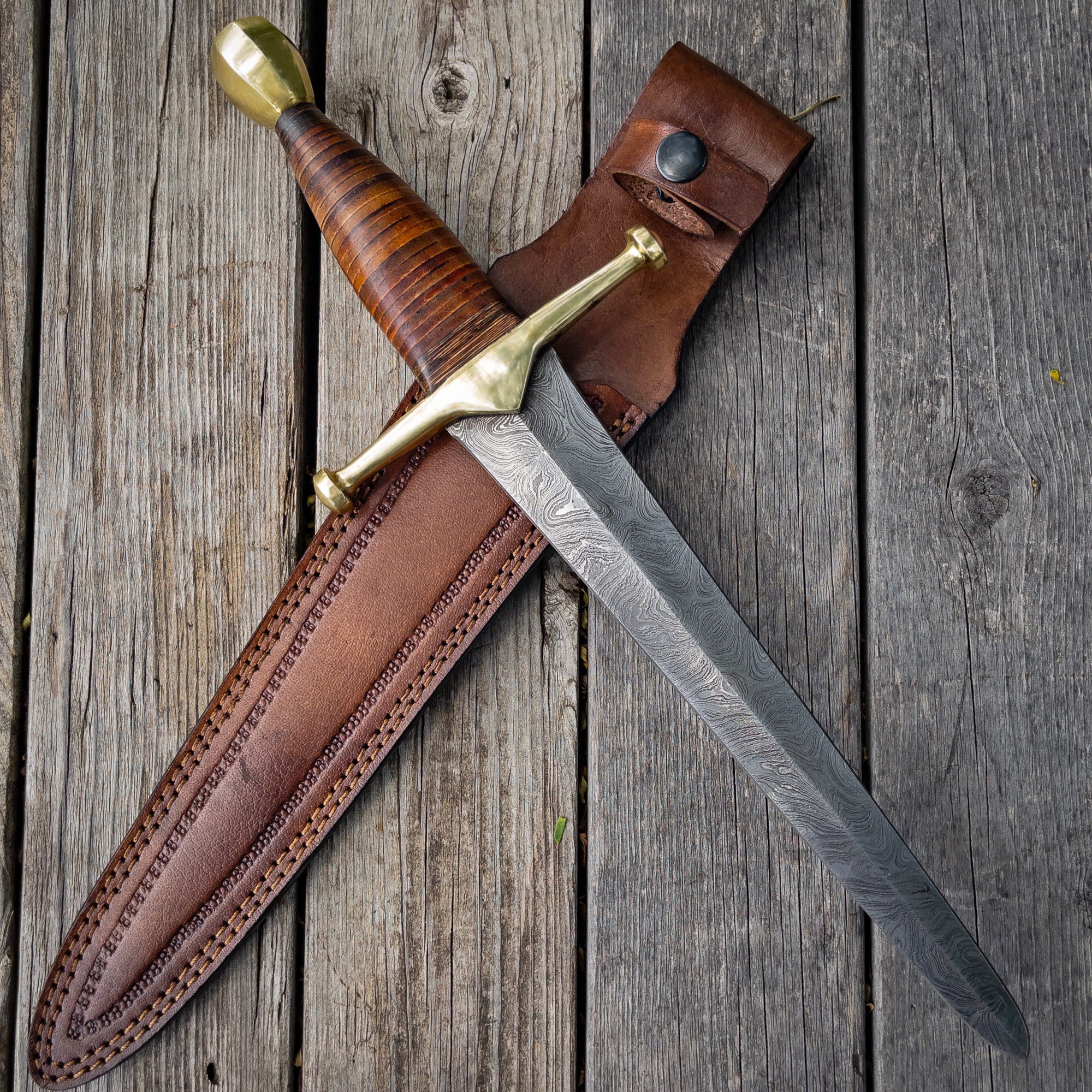 Regal Apprentice Damascus Steel Arming Dagger Pattern Welded - Etsy