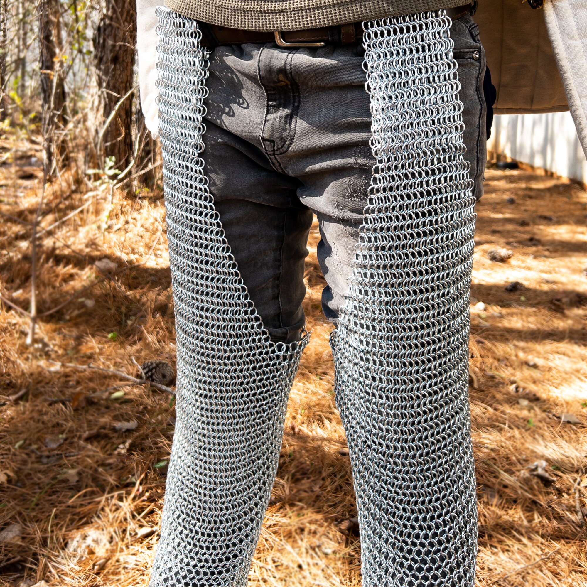 Medieval Warrior Mild Steel Chausses Chain Mail Amor Leggings - Etsy
