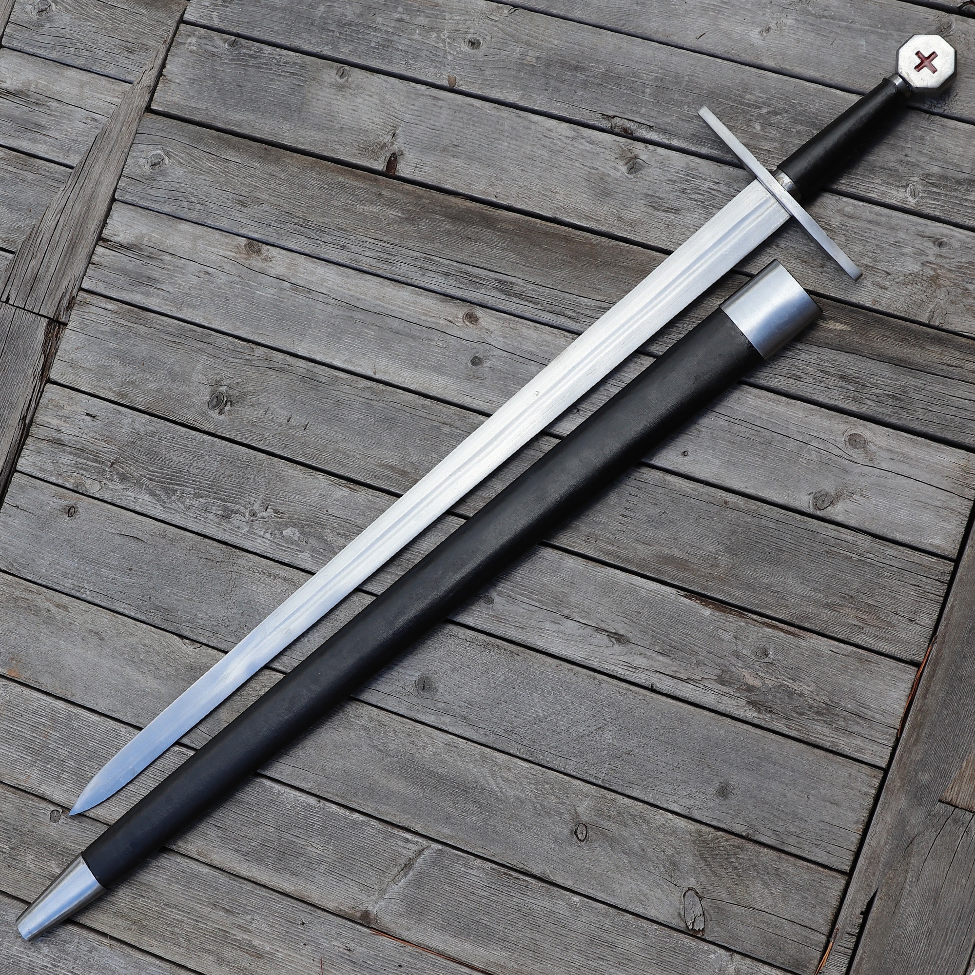 Medieval Templar Knights Long Sword Hand Forged High Carbon - Etsy