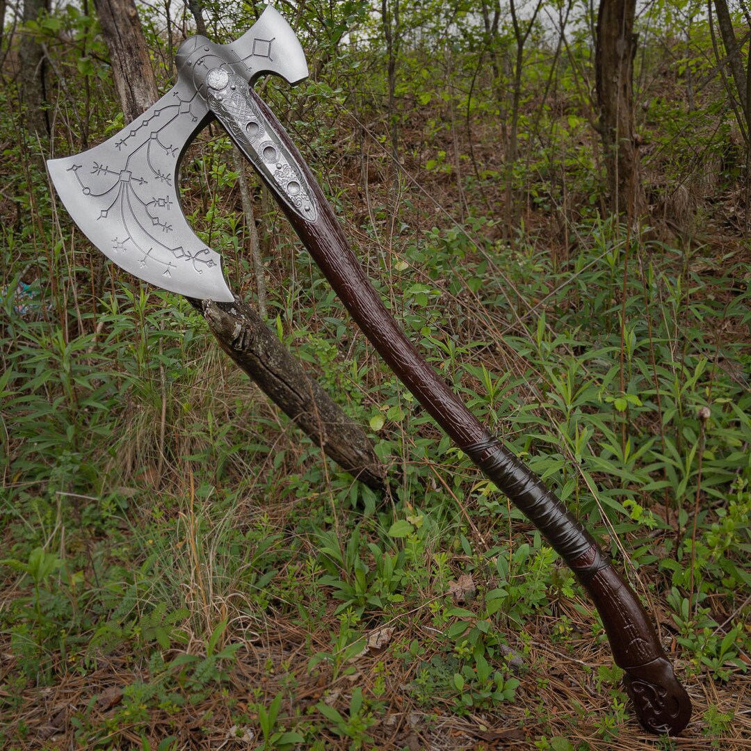 The Path Norse Polypropylene Axe Rune Blade Intricately Detailed ...