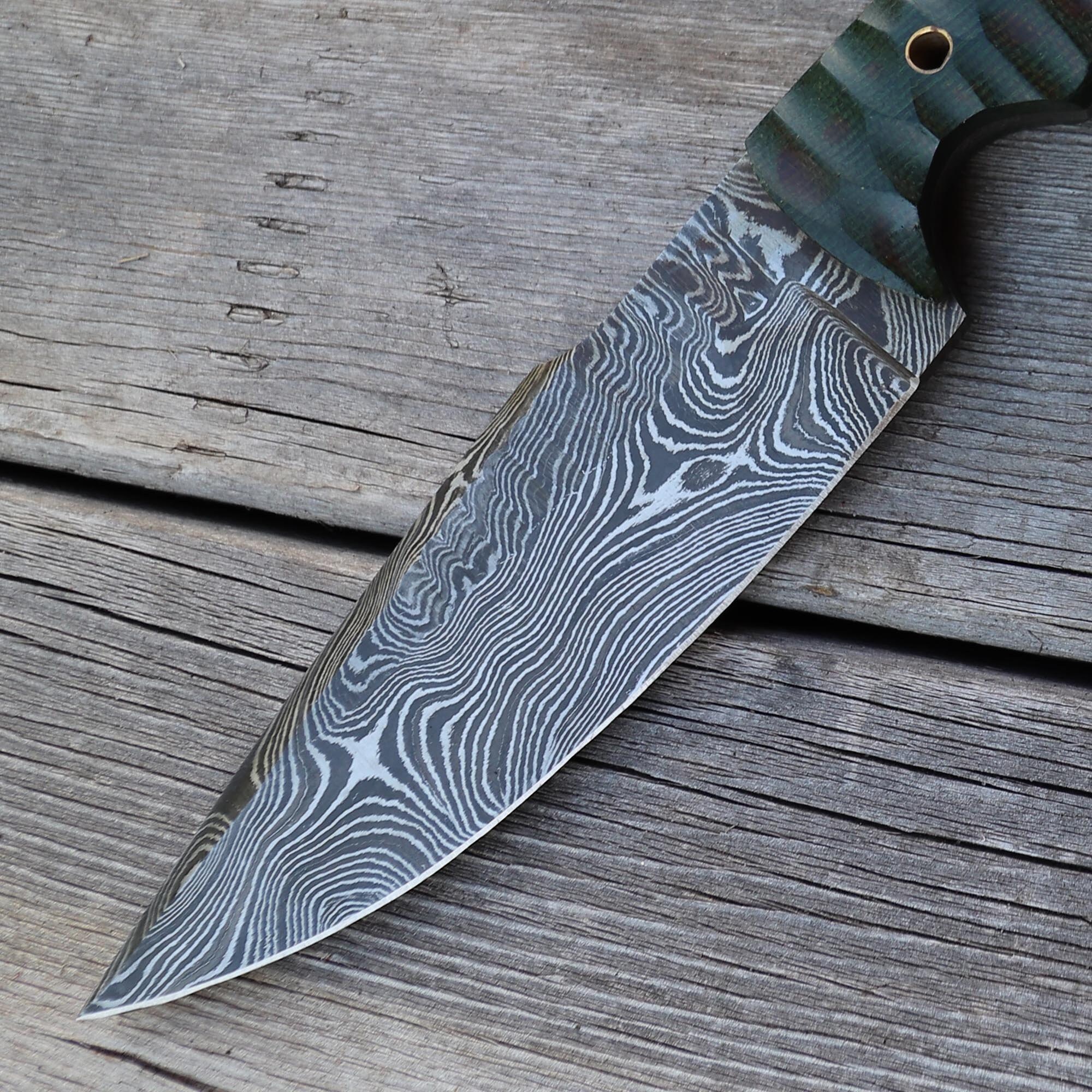 Swamp Dweller Damascus Steel Tactical Fixed Blade Hunting | Etsy