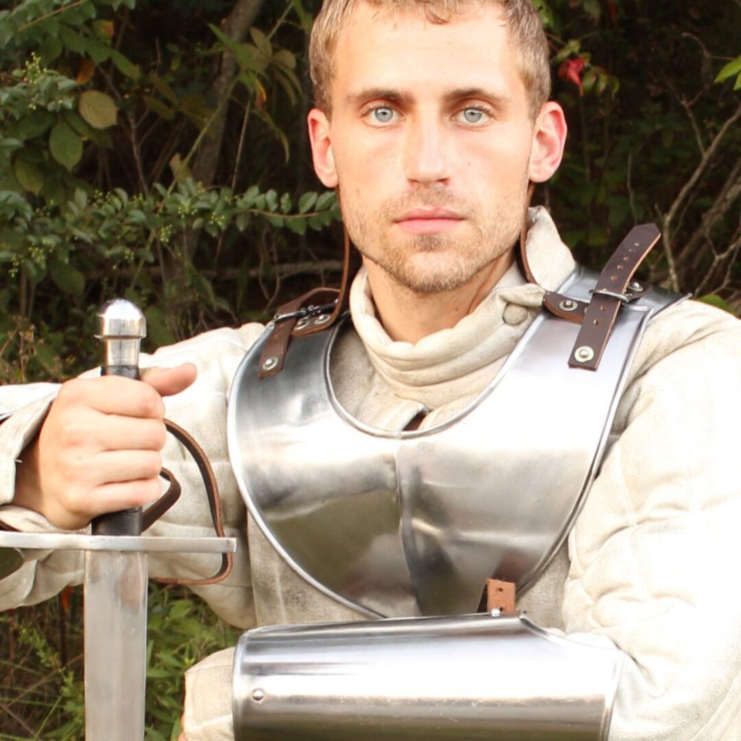 Austere Army Renaissance Style Gorget Medieval Functional Historical ...