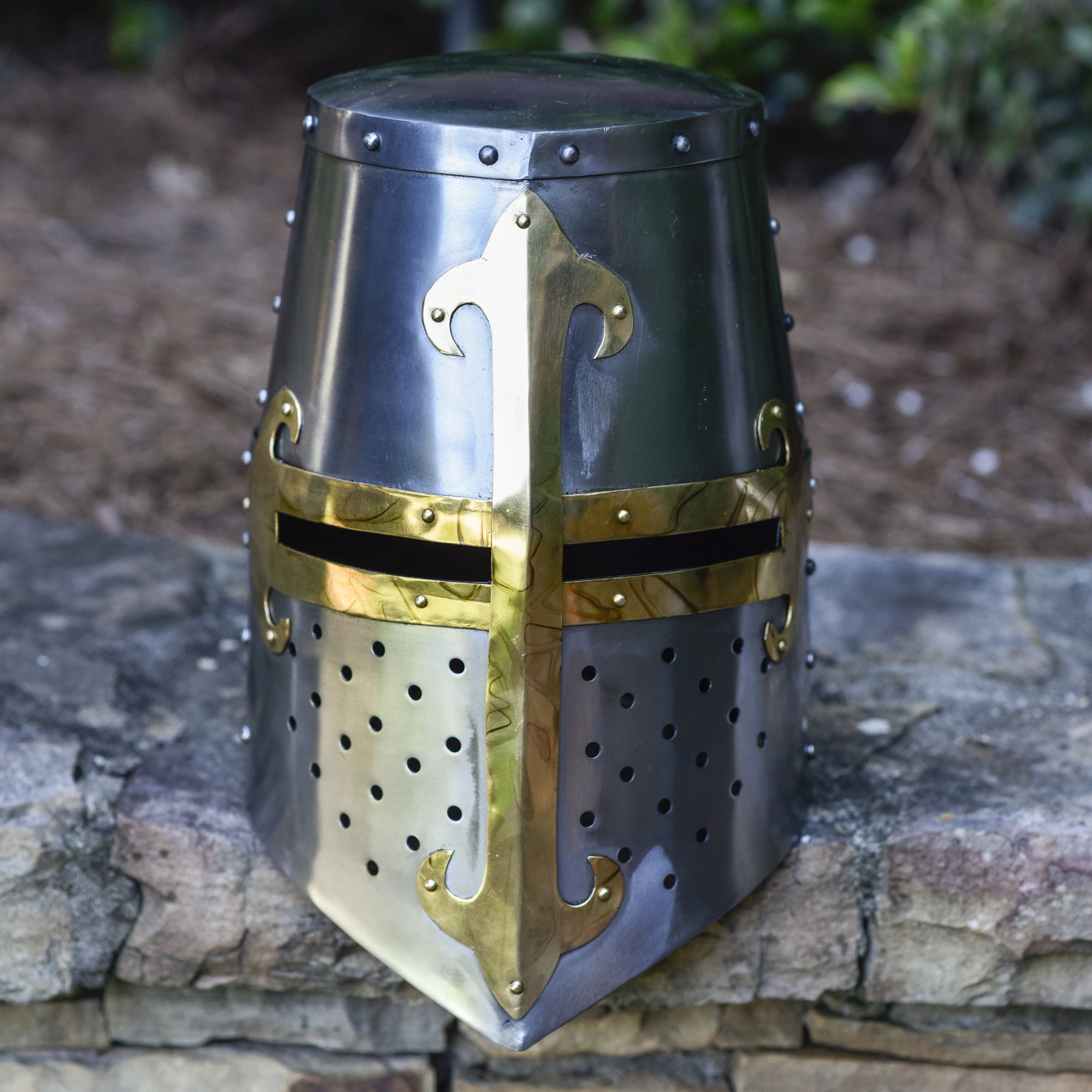 Medieval Knight Templar Armor Helmet Warrior Crusader Replica ... Medieval Knight Templar Armor Helmet Warrior Crusader Replica ...