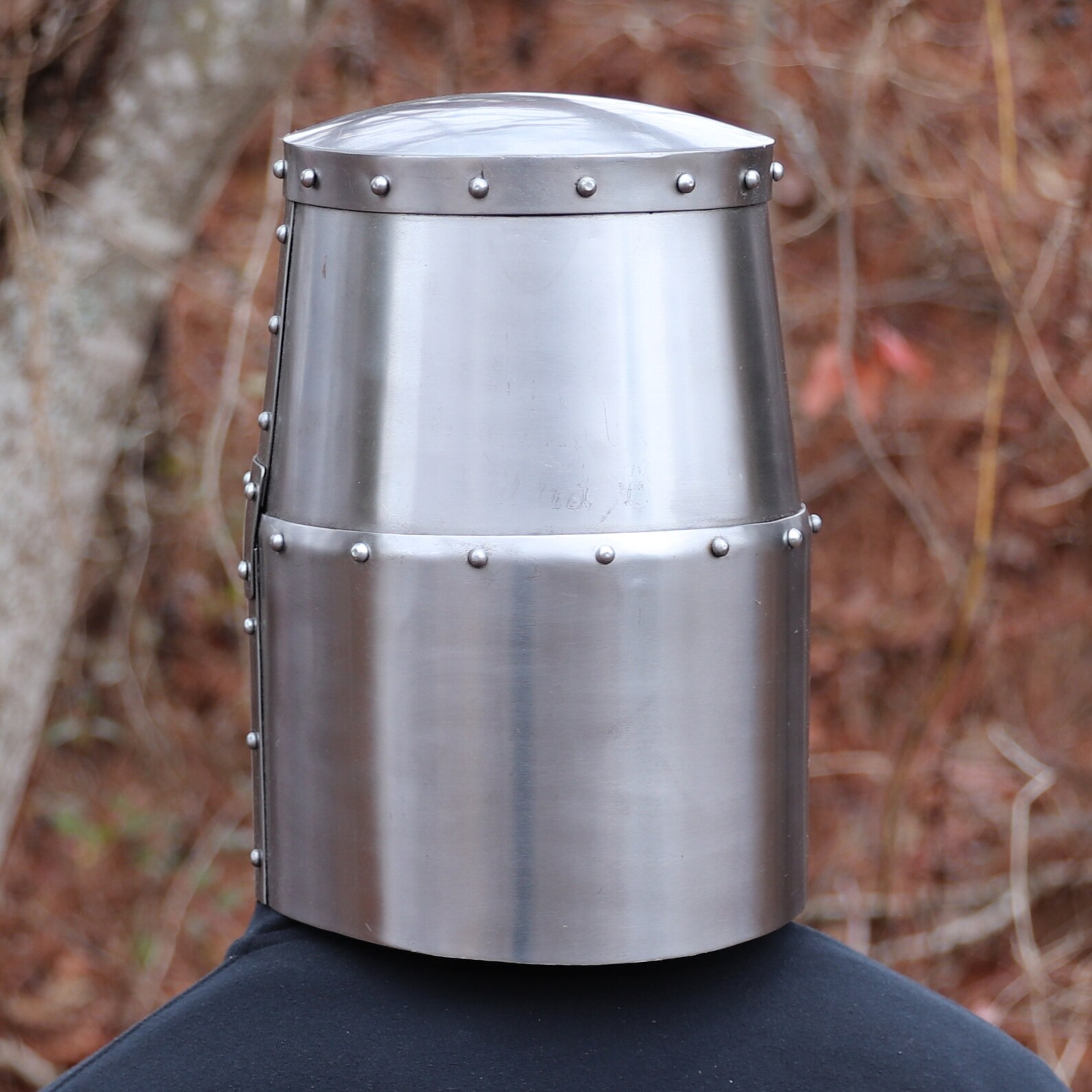Crusader Knight Functional Great Helm Steel Cross Armor Bucket | Etsy