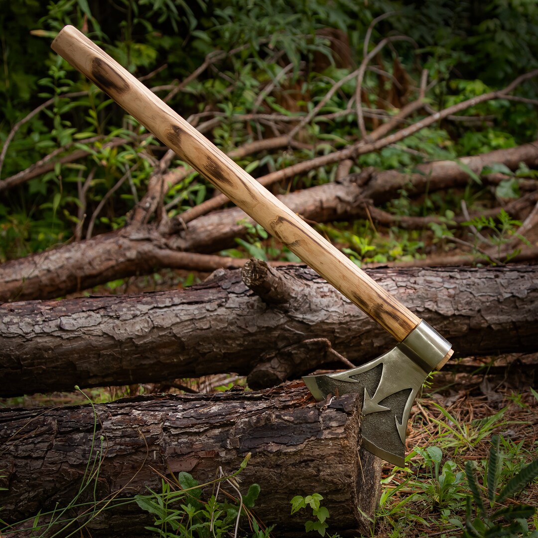 Sea of Trees Hand Forged Axe Norse Viking Outdoor Camping - Etsy