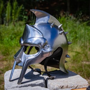 Ruthless Leader Roman Gladiator Helmet 20 Gauge Steel Medieval Replica ...