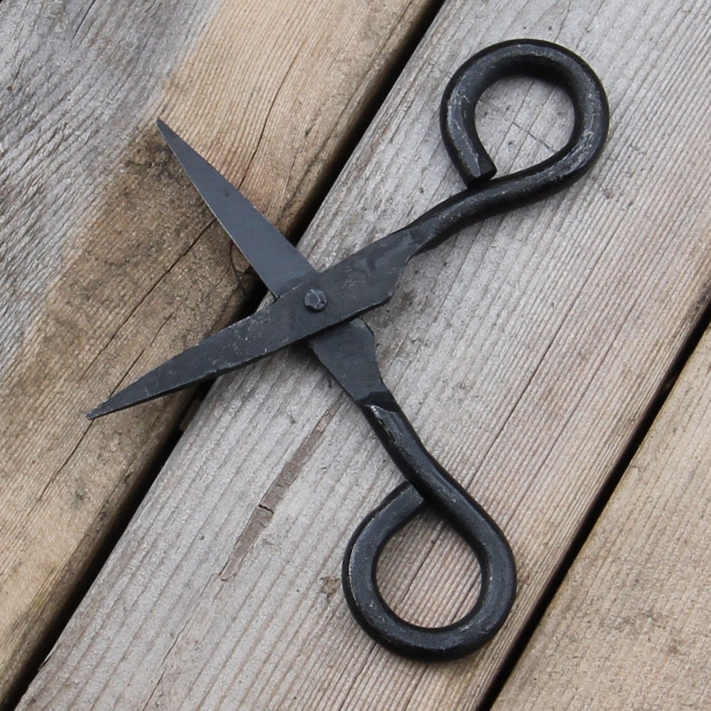 Handy Forged Small Scissors Medieval Inspired Hand Forged | Etsy