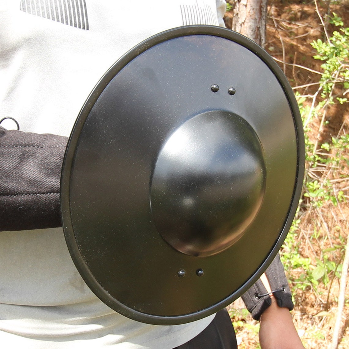 Simple Blackened Medieval Archers Buckler Shield | Etsy