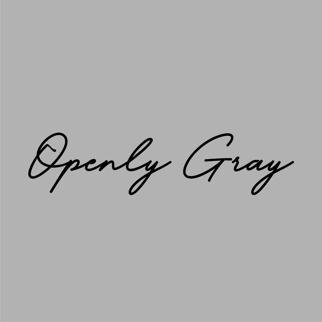 Openly Gray Svg. Png. Silver Highlights. Gray Hair. Women Over 50 ...