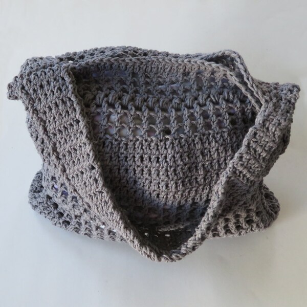 Grey Crochet Bag - Etsy