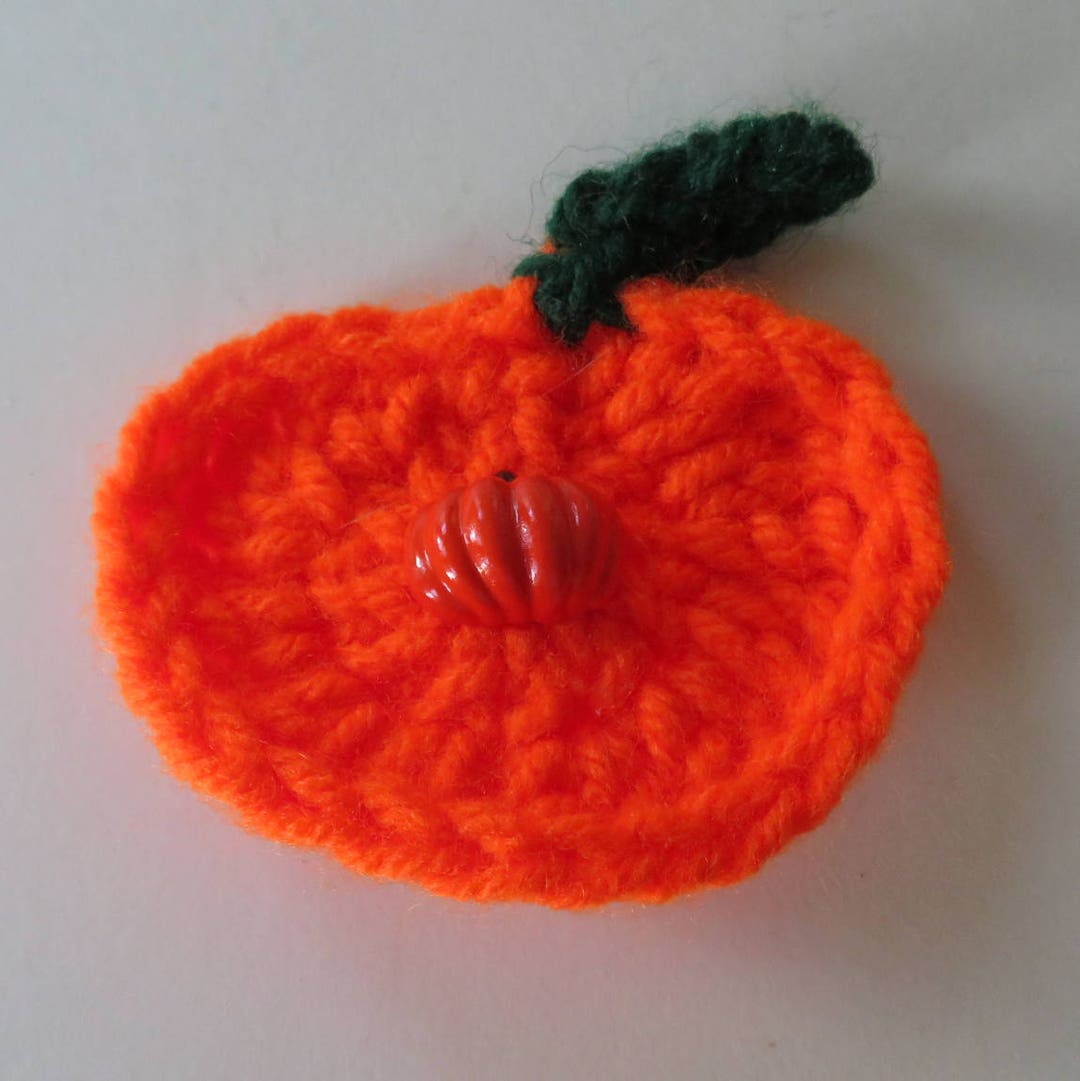 Épingle à citrouille au crochet avec décalque de citrouille, épingle ...