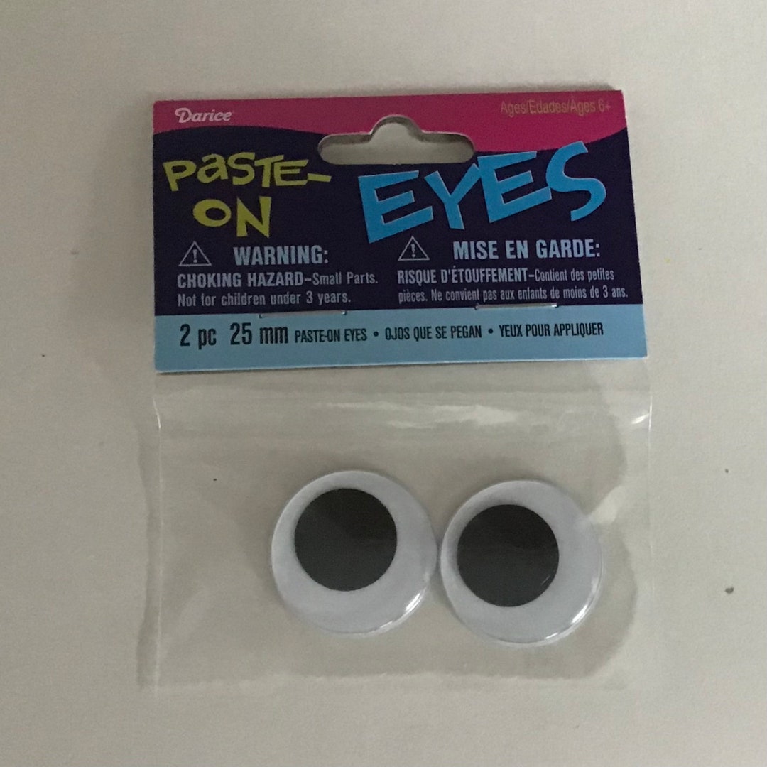 Craft Eyes Darice Moveable - 7mm Black Paste-On Eyes 144 Pack Movable ...