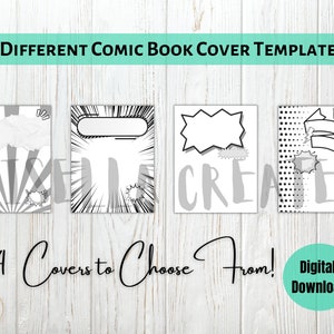 Comic Book Template, Comic Book Printable, Create Your Own Comic Book ...