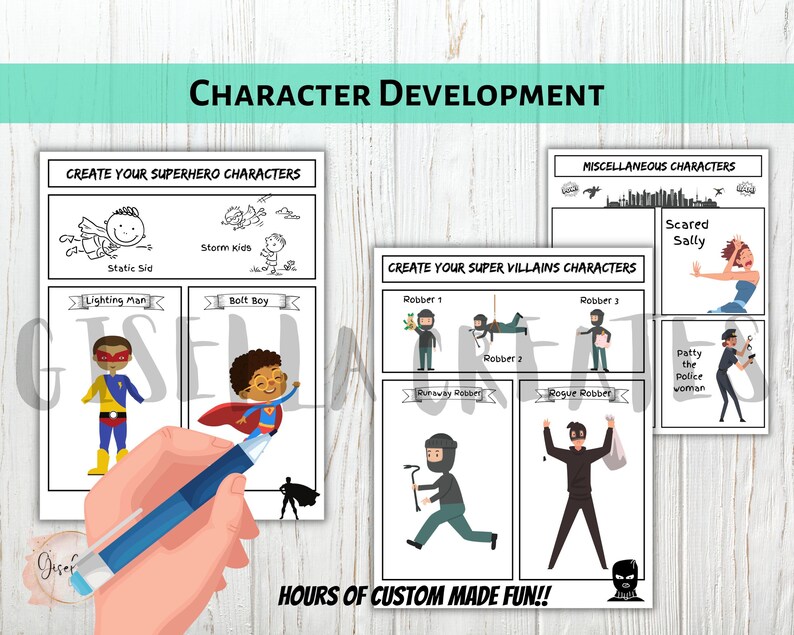 Comic Book Template, Comic Book Printable, Create Your Own Comic Book ...