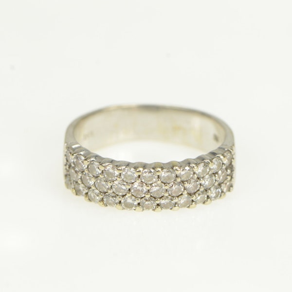 Diamond Encrusted Wedding Band - Etsy