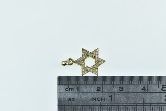 14K Star of David CZ Jewish Faith Symbol Charm/Pendan… - Gem