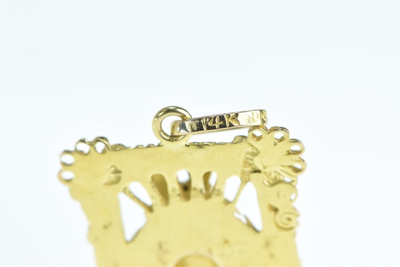 14K Ornate Peruvian Tribal Figure Elaborate Charm/Pen… - Gem