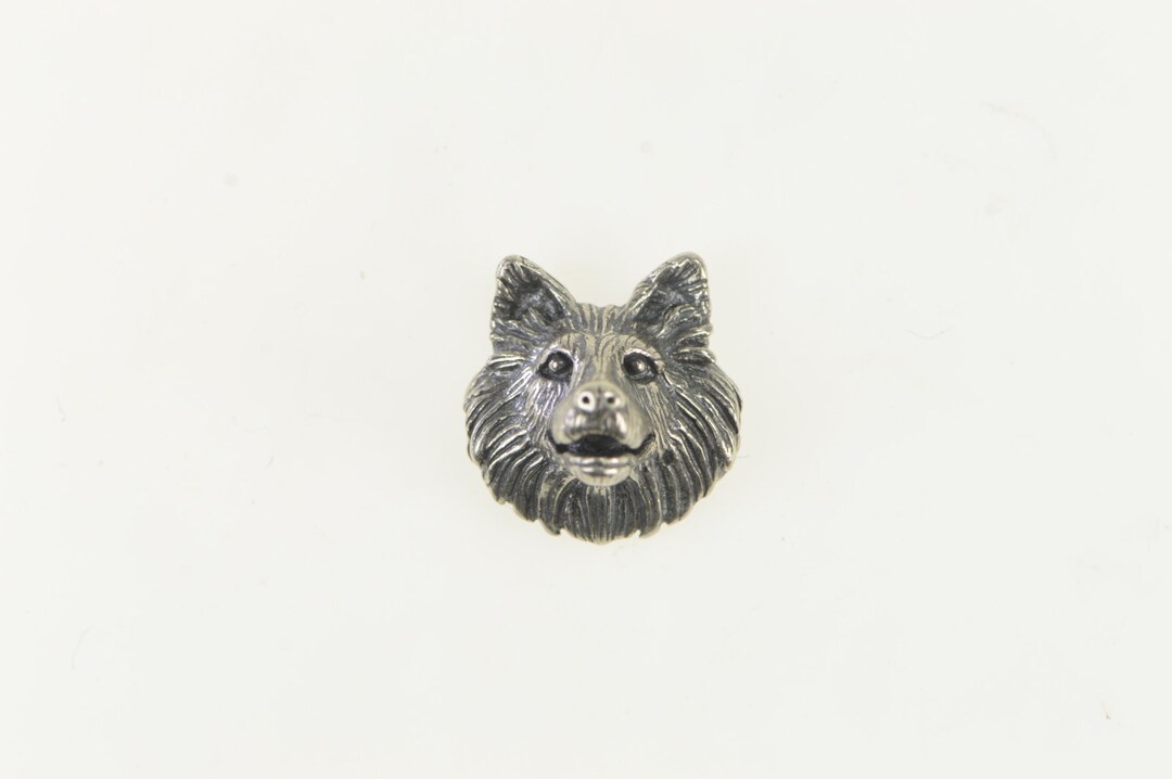 Sterling Silver 3D Dog Wolf Head Game Piece Pet - Etsy