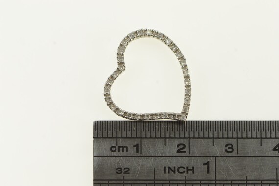 14K Diamond Heart Love Symbol Romantic Charm/Pendant … - Gem