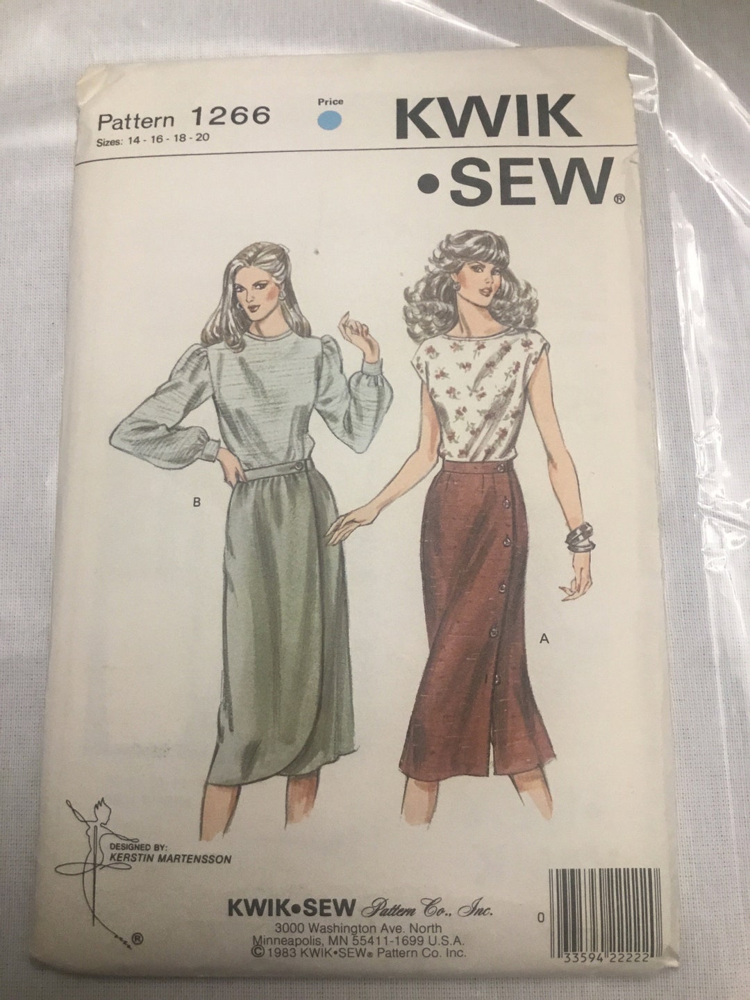 Rare, KWIK Sewing Pattern #1266 Sewing Pattern - Etsy
