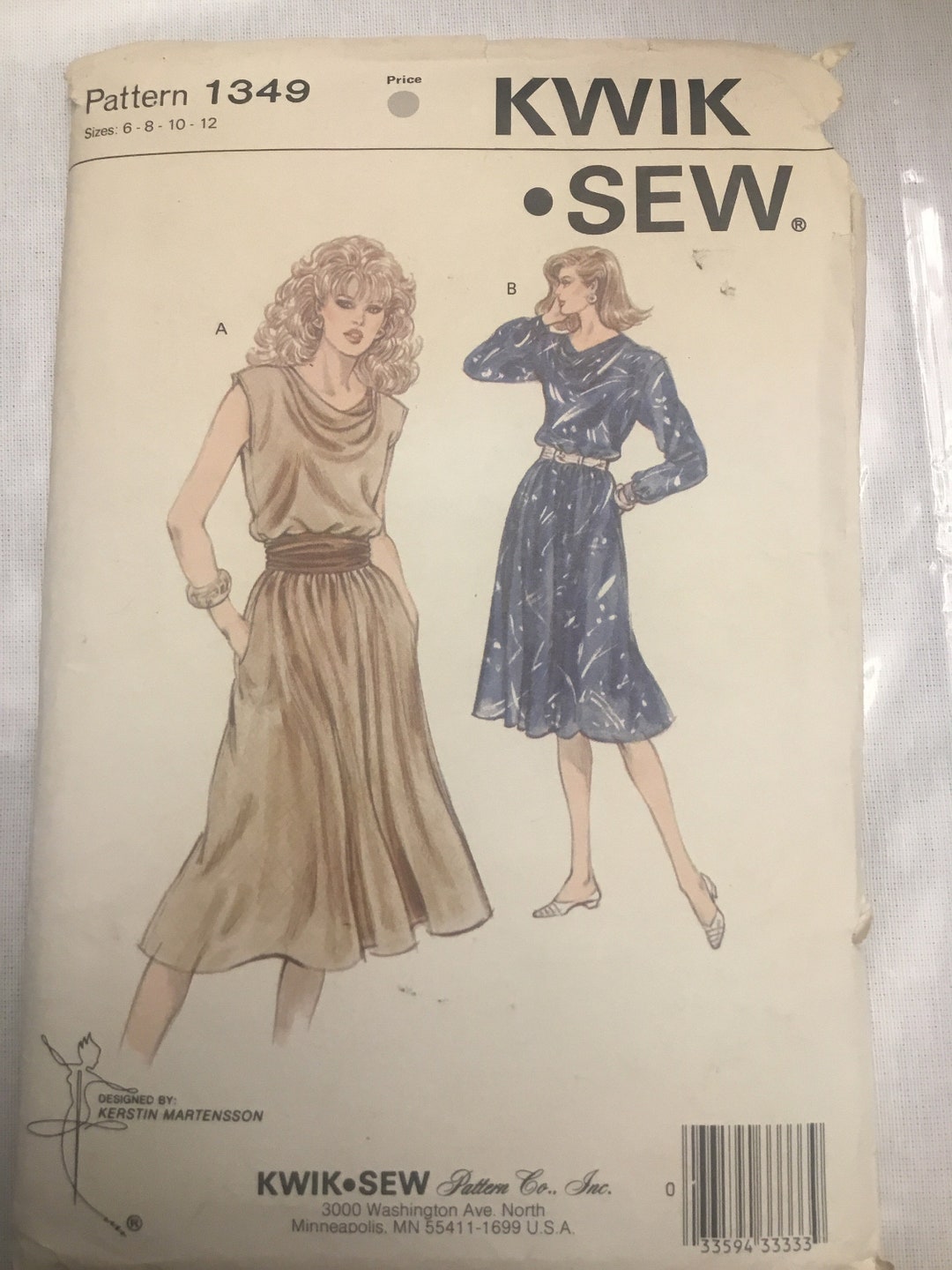 Rare, KWIK Sewing Pattern #1349 Sewing Pattern - Etsy