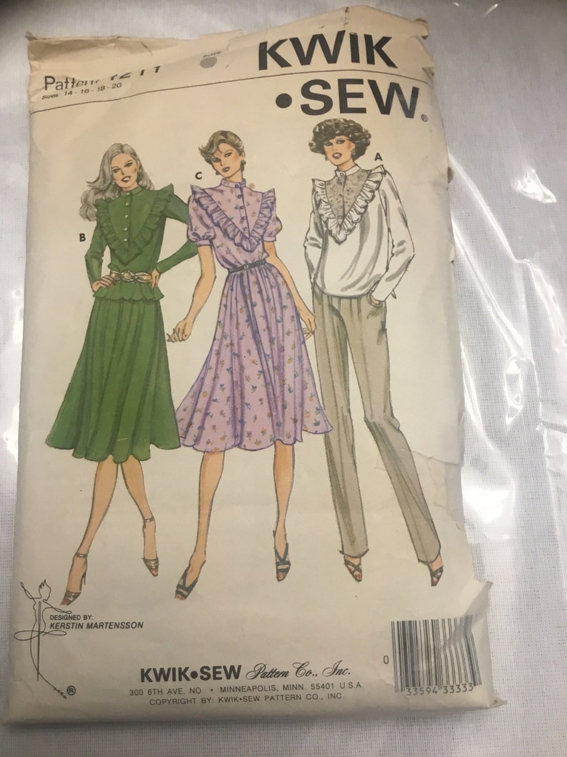Rare, KWIK Sewing Pattern #1211 Sewing Pattern - Etsy