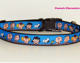 Peanuts Characters Dog Collar Snoopy Charlie Brown Small or XS | Etsy
