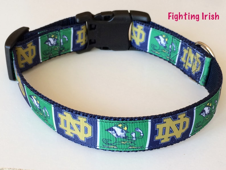 Notre Dame Fighting Irish Dog Collar Logo ND - Etsy