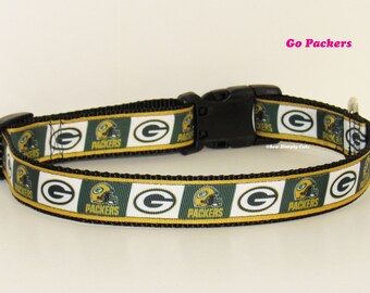 Dog Collar, Green Bay, Packers, Cheeseheads, NFL - Etsy
