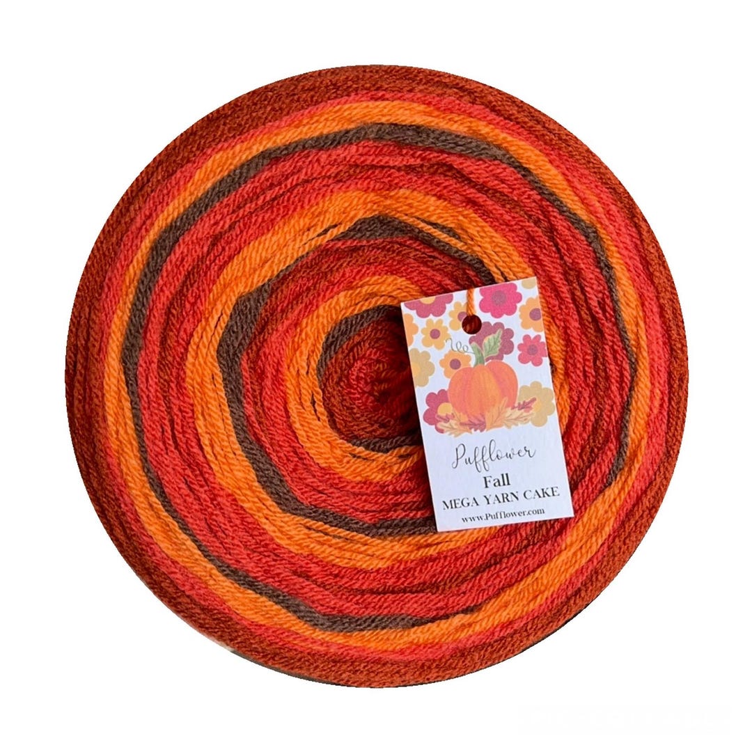 Fall 1500 Metres Double Knitting Mega Yarn Cake Hand Tied Yarn Cakes ...