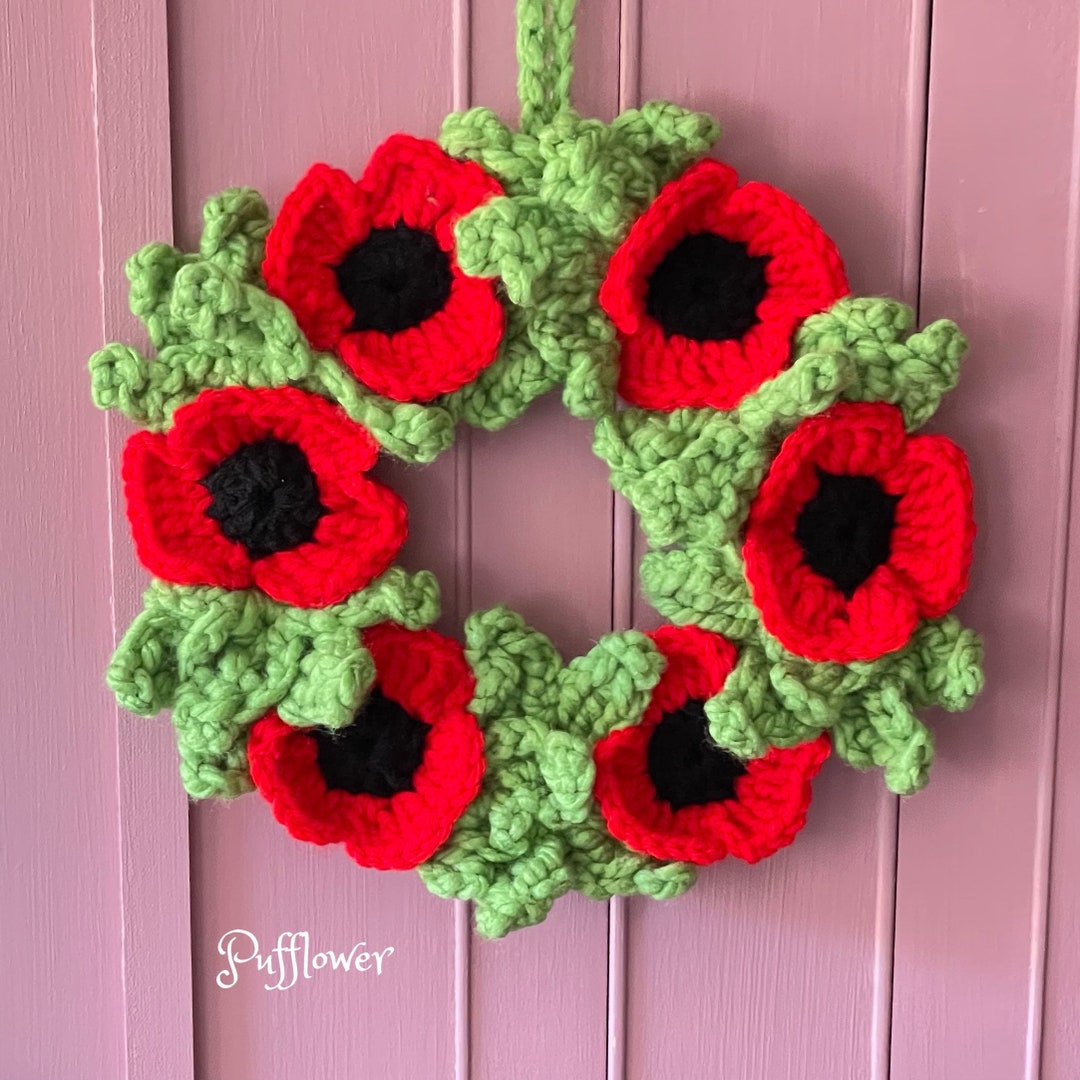 Poppy Wreath - Poppy Wall Hanging - Poppy’s - Poppy Door Wreath - Etsy UK