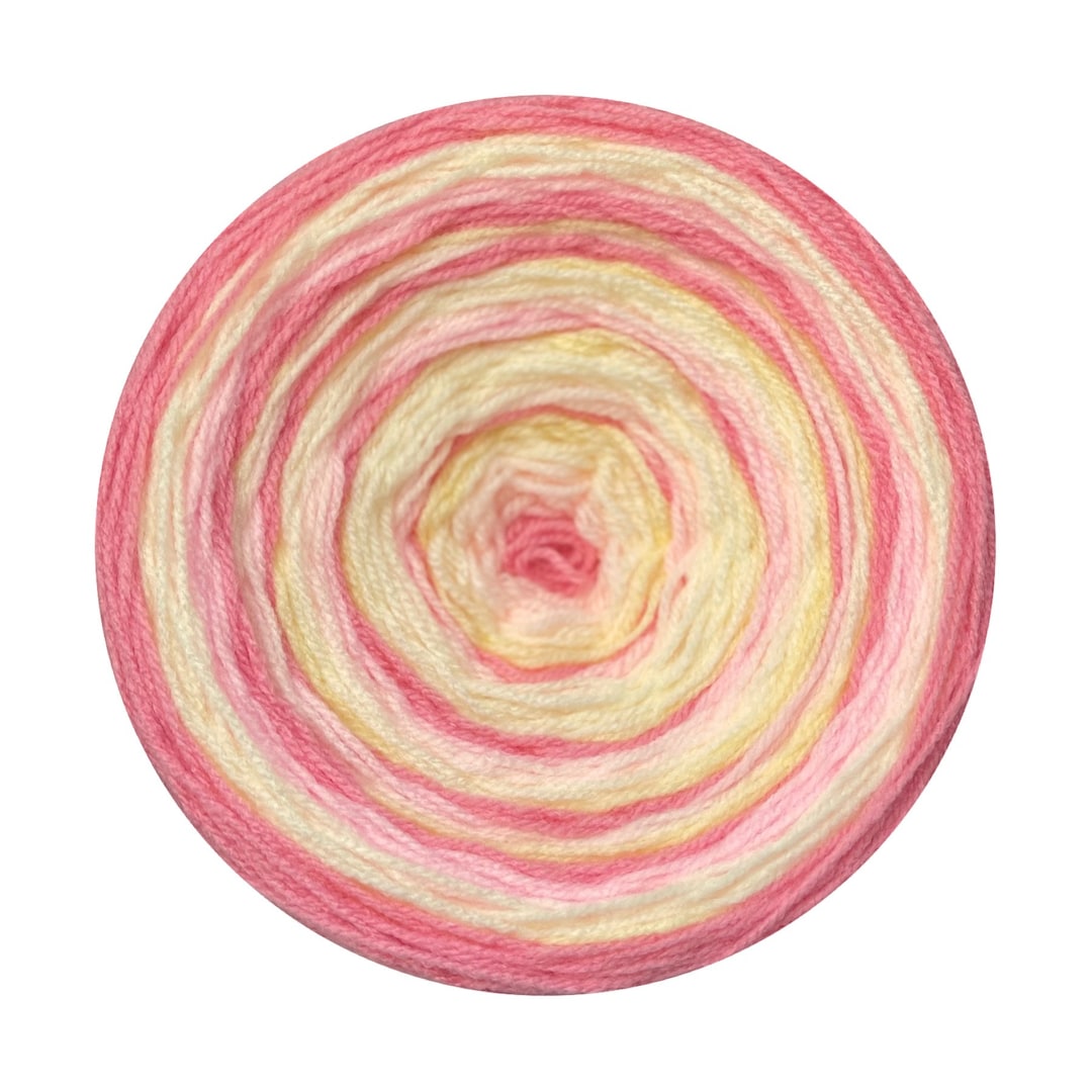 MEGA Yarn Cake ~ Strawberries and Cream Double Knitting Acrylic Yarns ...