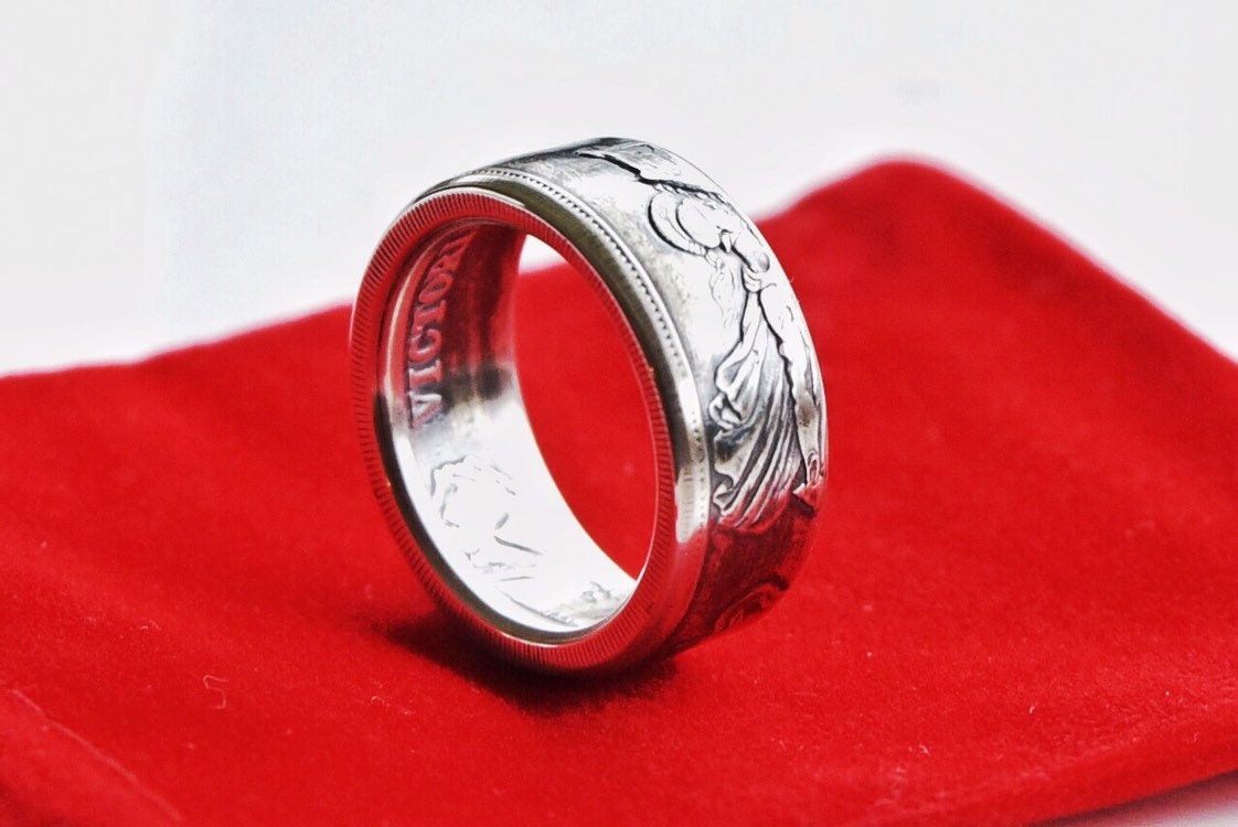 British Crown Coin Ring Sterling Silver - Etsy UK