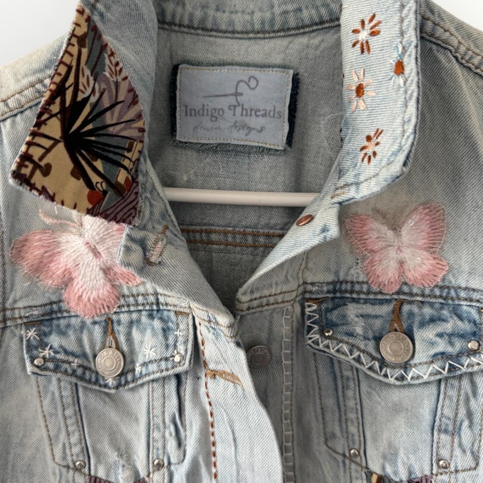 Upcycled Patchwork Denim Girl’s Vest – Fits Ages 8–10 | One-of-a-kind ...