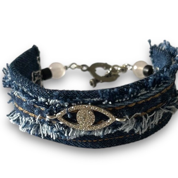 Denim Bracelet - Etsy