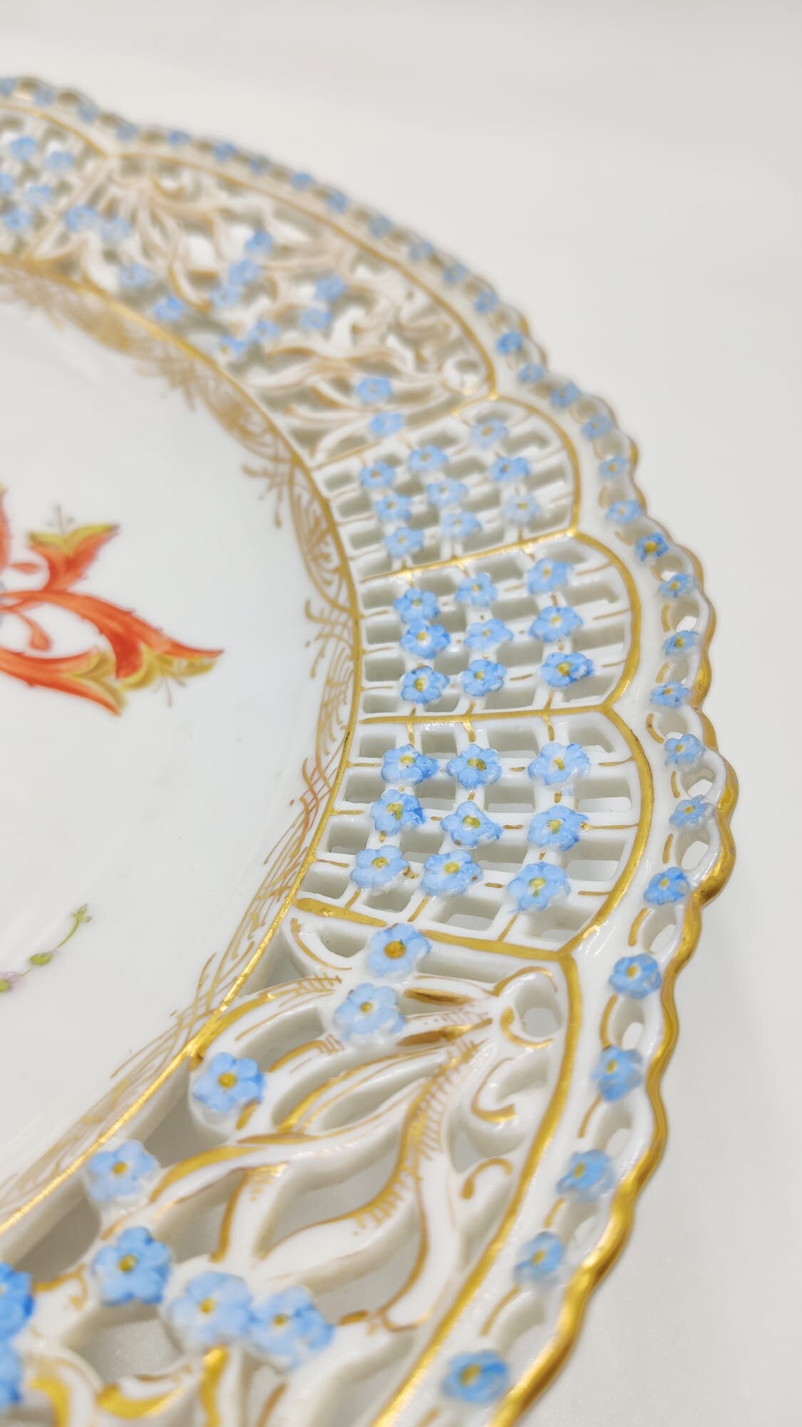 Meissen Porcelain Collection Plate Delicately Decorated by Hand 18th ...