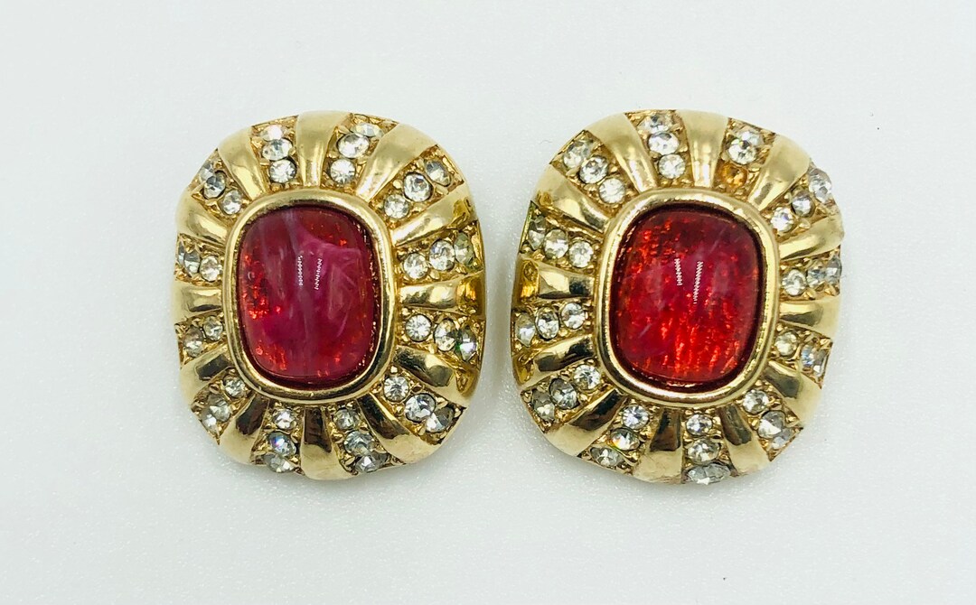 Christian Dior Pompadour Red and Shiny Fancies - Etsy