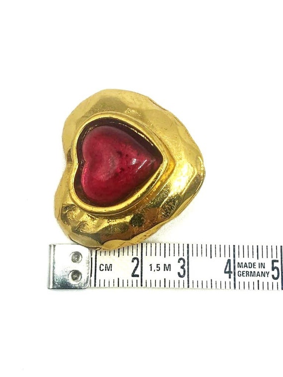 Edouard Rambaud authentic vintage heart cabochon hear… - Gem