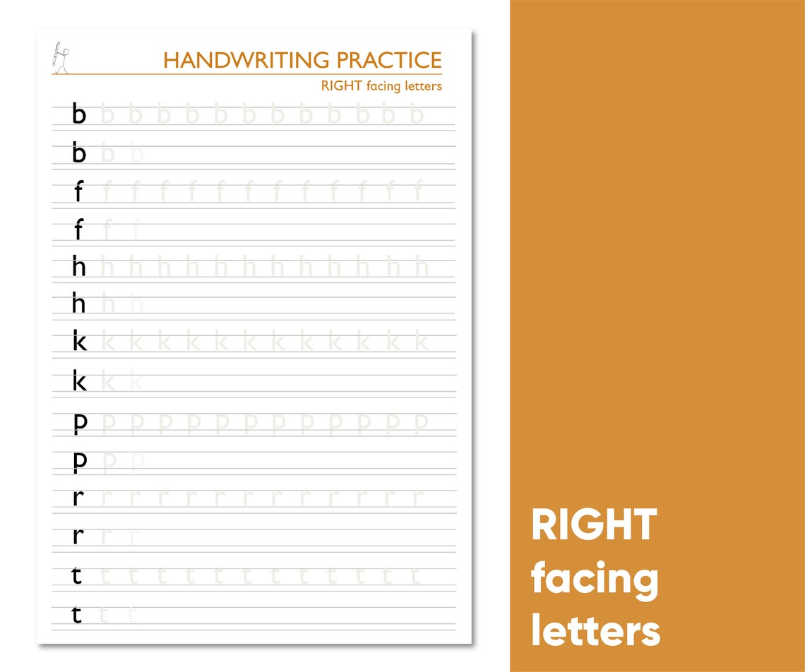 Handwriting and Letter Direction Writing Practice Pre-school. Left ...