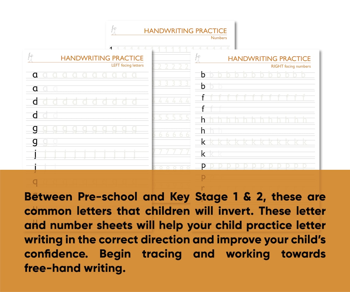 Handwriting and Letter Direction Writing Practice Pre-school. Left ...