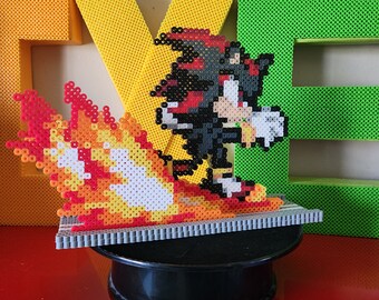 Shadow the Hedgehog Perler - Etsy