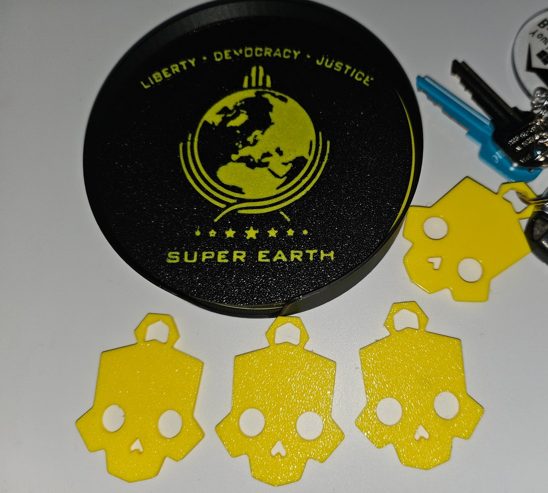 Helldivers 2 Coaster Set Helldivers 2 Merchandise 3D Printed - Etsy Denmark